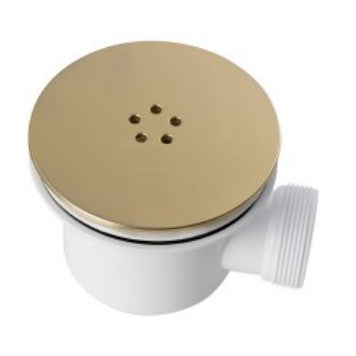 Brushed Brass Shower tray waste - 90mm | KW Bathrooms - kwbathrooms.co.uk
